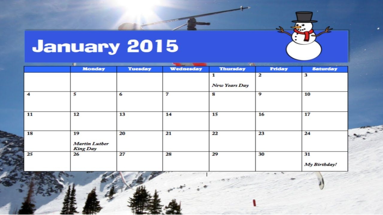 How To How To Make A Calendar In Word Monday Through Sunday Get Your 